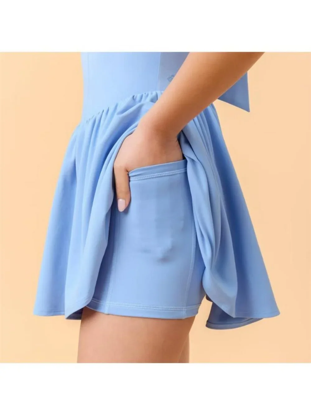 Dresses | Blogilates Womens Mommy Me Princess Bow Back Dress Blue Small ...
